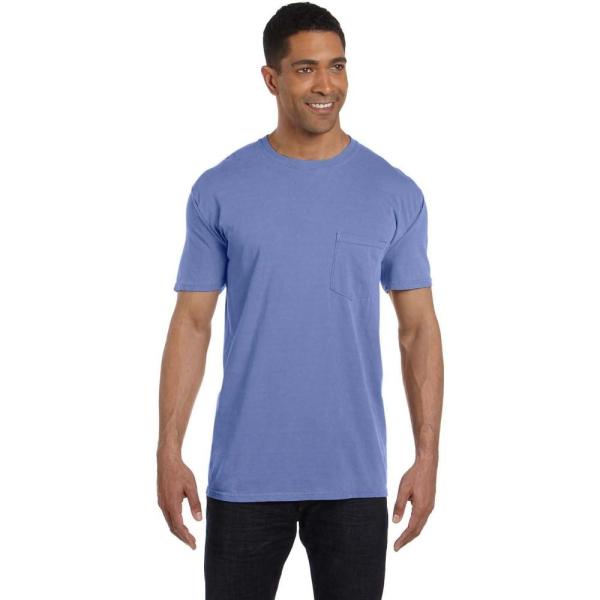 Comfort C1717 Colors 6.1 oz. Ringspun Garment-Dyed T-Shirt(Flo Blue ...