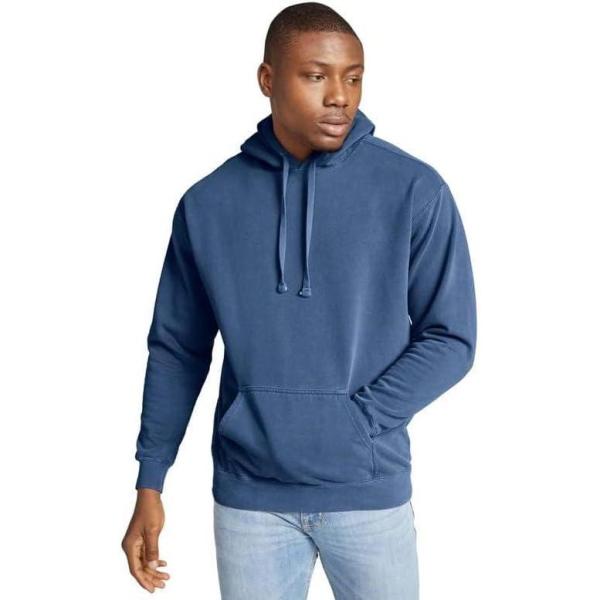 Comfort Colors 9.5 oz. Garment-Dyed Pullover Hood(True Navy Dirdye ...